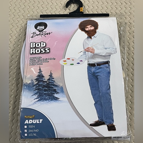 Spirit | Other | Spirit Halloween Bob Ross Costume Adult Size Smmd All ...